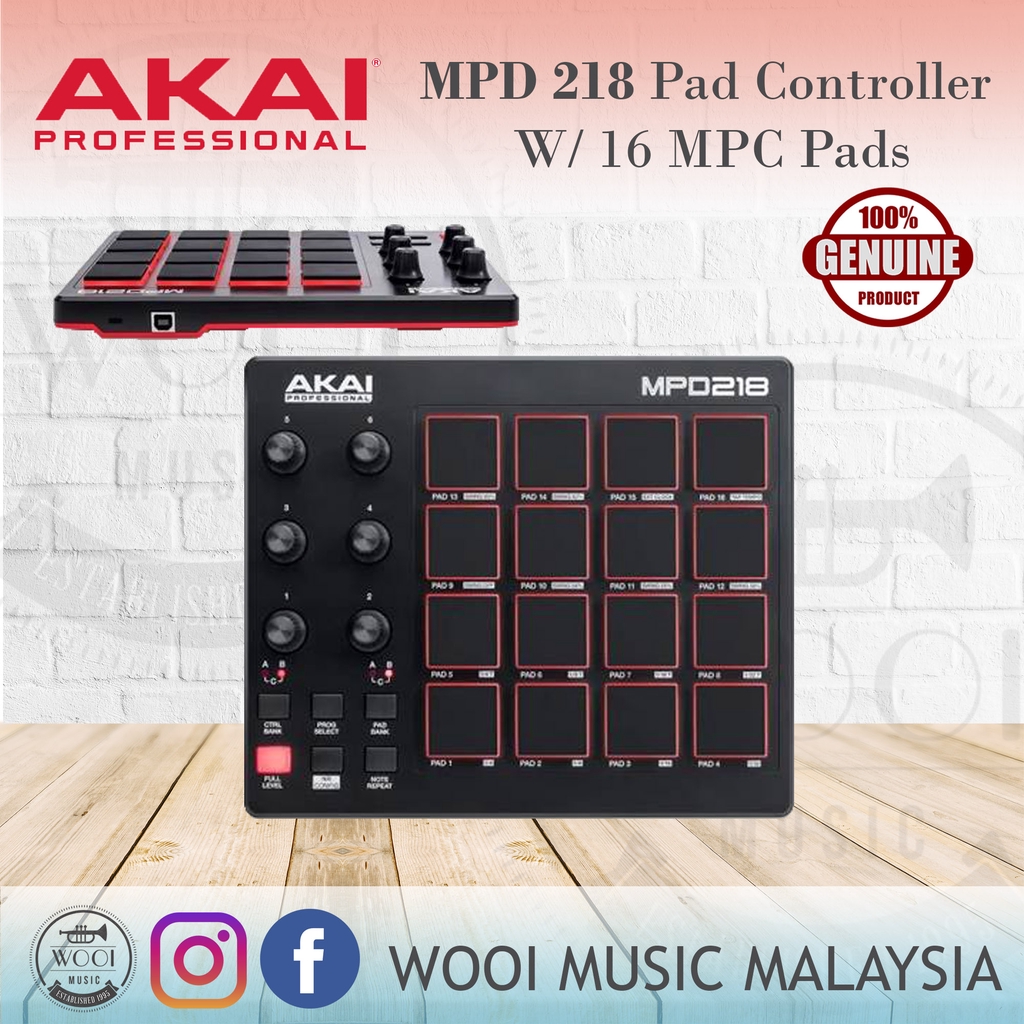 Akai MPD 218 Pad Controller W/ 16 MPC Pads | Shopee Malaysia