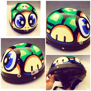 Helmet half turtle vr46 vr 46 velentino Rossi tartaruga | Shopee Malaysia