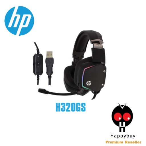 HP H320GS USB 7.1 GAMING HEADSET WITH MICROPHONE VOLUME CONTROL ...
