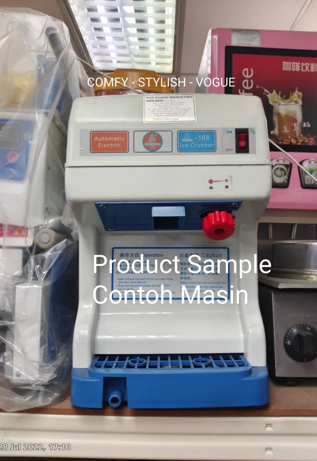 Mesin ABC Ais Batu Commercial 168 Ice Crusher Snow Ice Shavers | Shopee ...