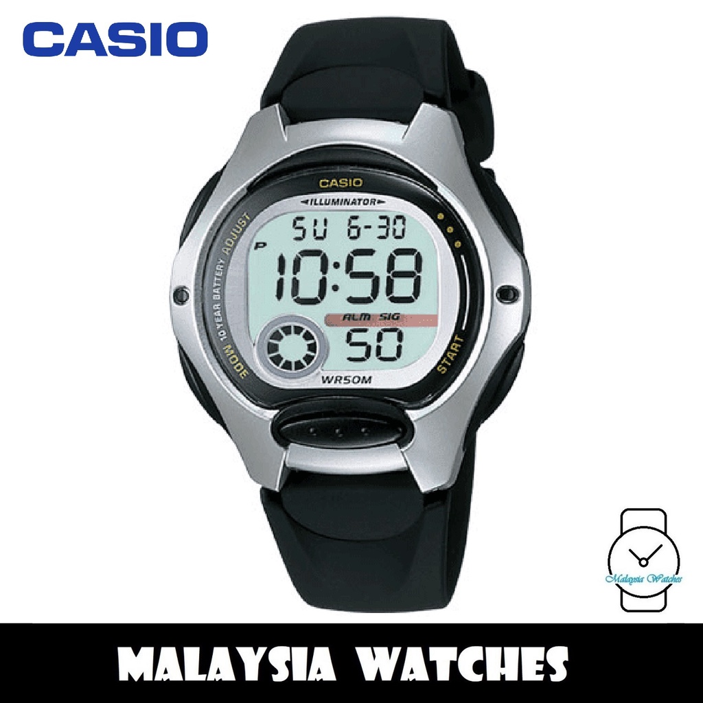 (100% Original) Casio LW-200-1A Standard Digital 10-Year Battery Black ...