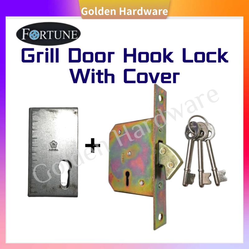 FORTUNE Grill Door Hook Lock For Iron Metal Grill Gate | Shopee Malaysia