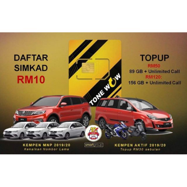 Sim Card Tone Wow (simkad viral) | Shopee Malaysia