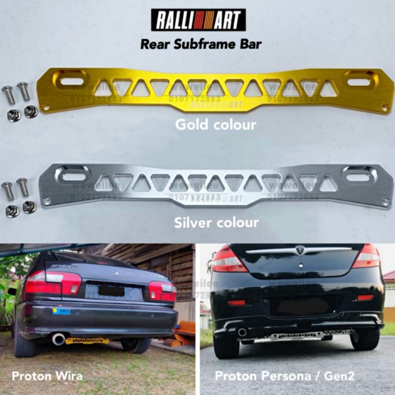 Ralliart Rear subframe Bar for Wira /Satria /Putra /Waja /Gen2 /Persona ...