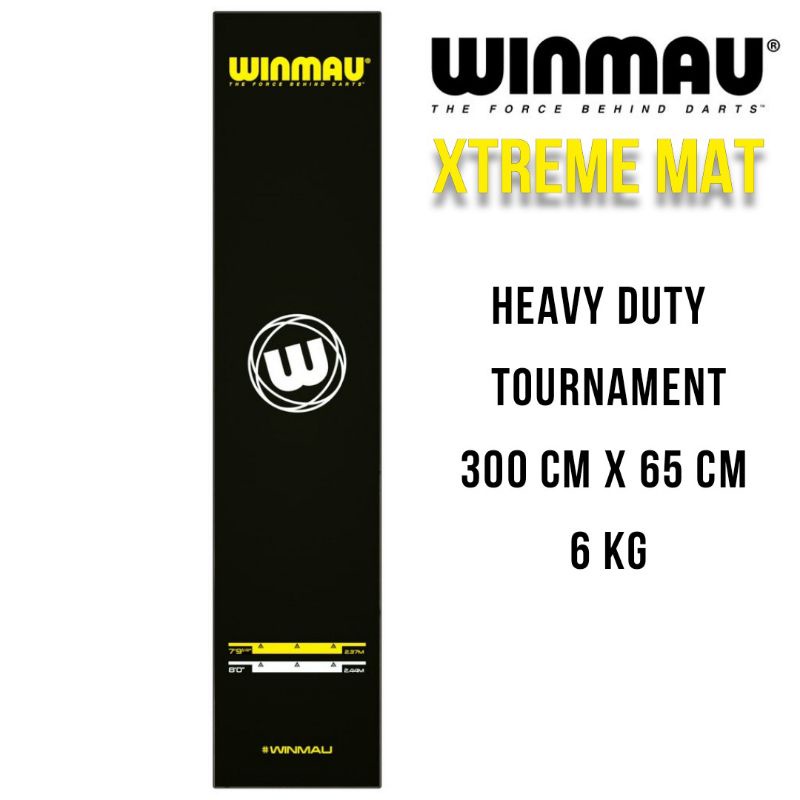 Winmau Rubber Dart Mat Xtreme Heavy Duty Tournament Karpet Getah Dart ...