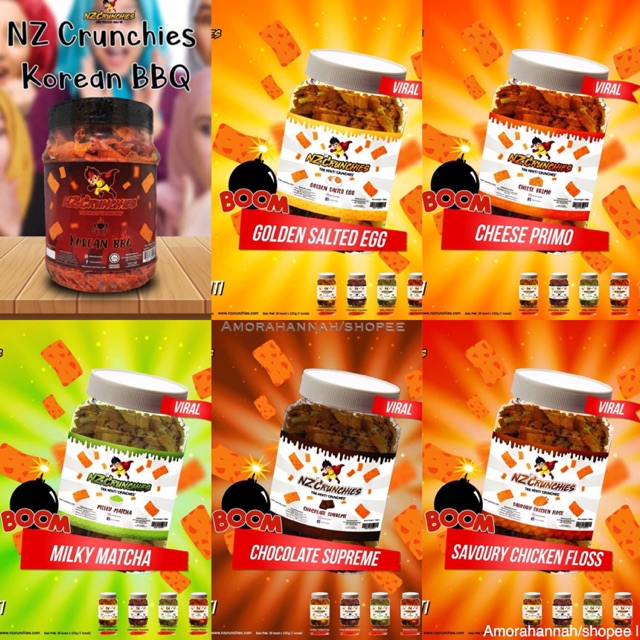 NZ CRUNCHIES SNACKS / POPIA SNACK SALTED EGG CHEESE | Shopee Malaysia