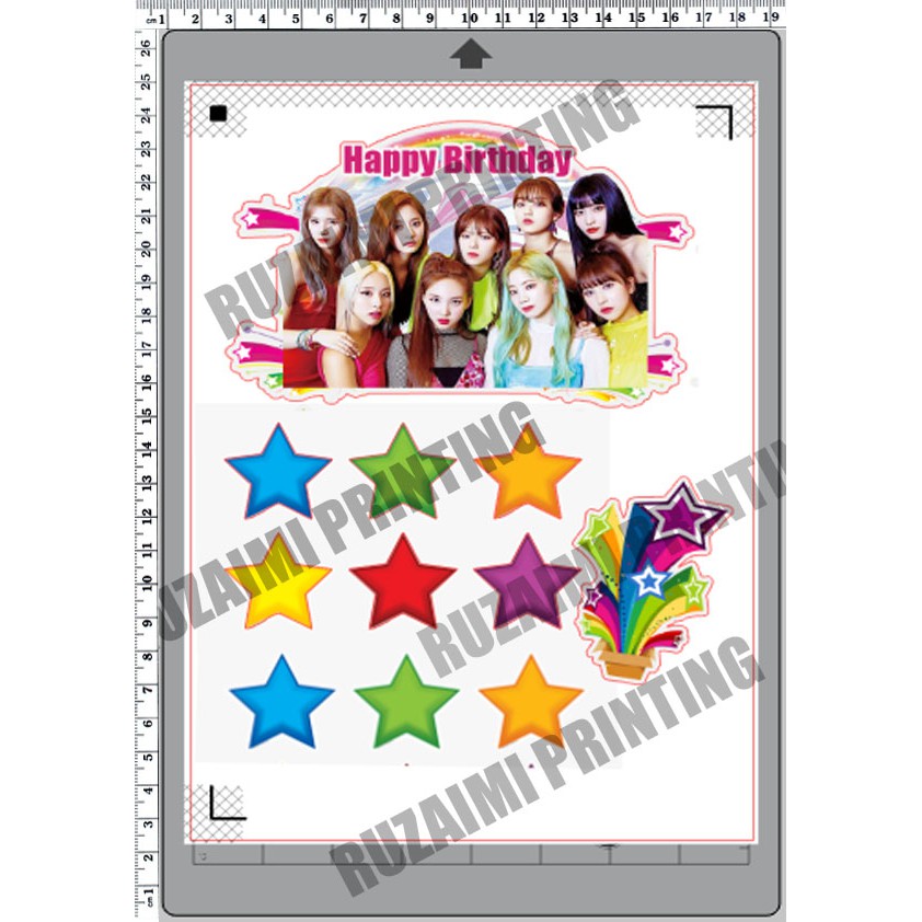 Twice KPOP Cake Topper 001 | Shopee Malaysia