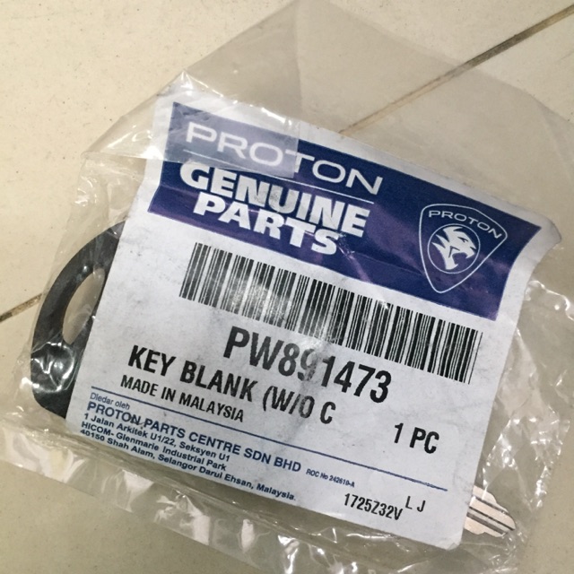 Proton Persona Lama 100% original key blank | Shopee Malaysia