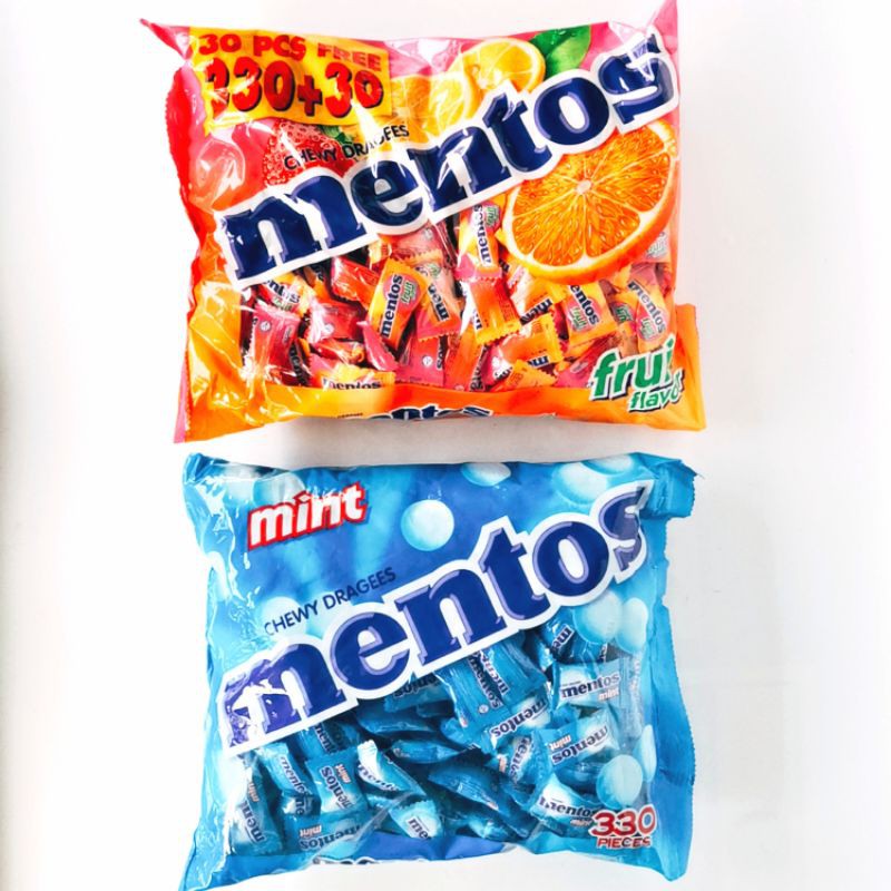 ( READY STOCK ) Mentos Mint / Fruits Candy 330pcs | Shopee Malaysia