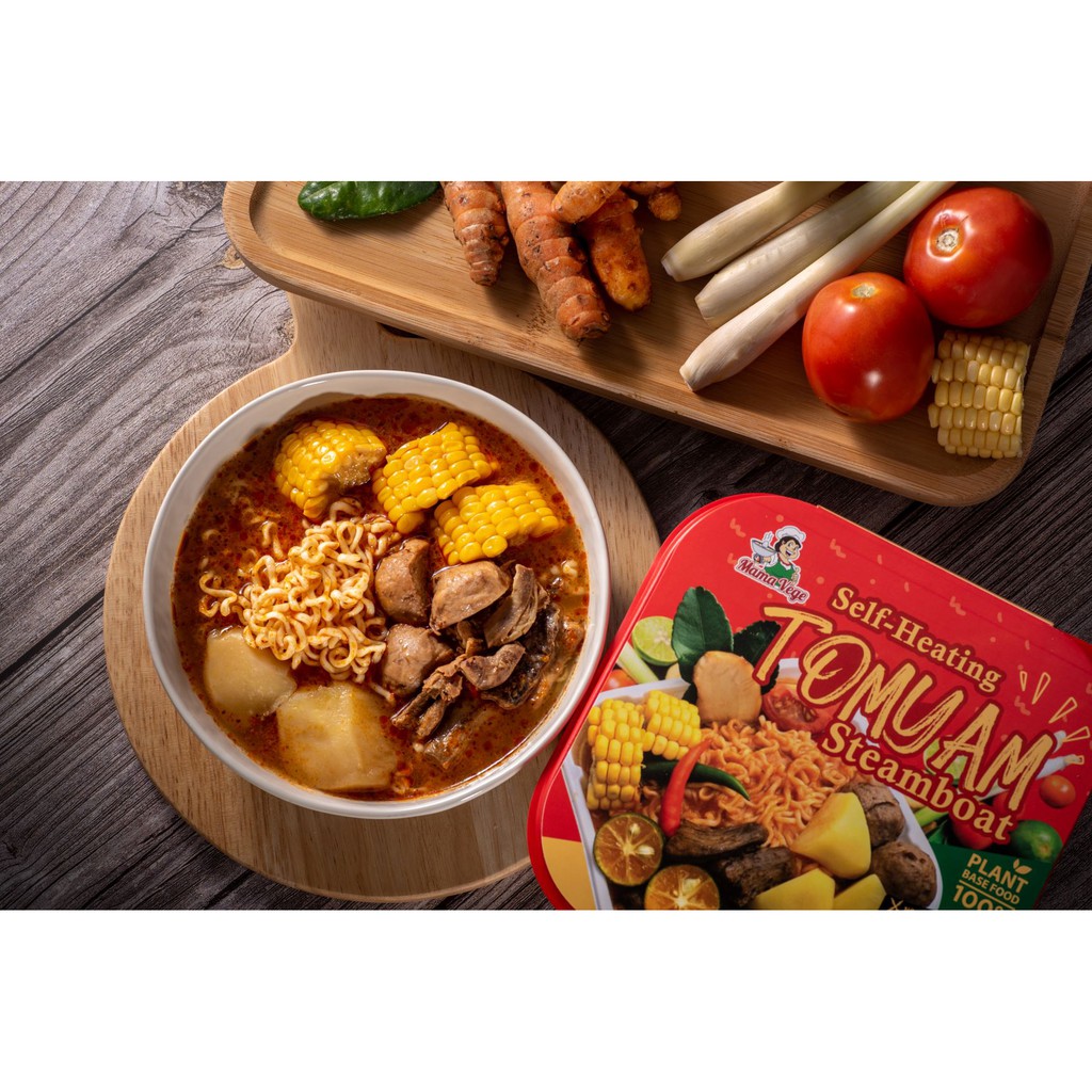 MAMAVEGE Vegetarian Self-Heating Tomyum Steamboat 自热素食东炎懒人火锅 /100% Plant-based/ Pure Vegetarian ...