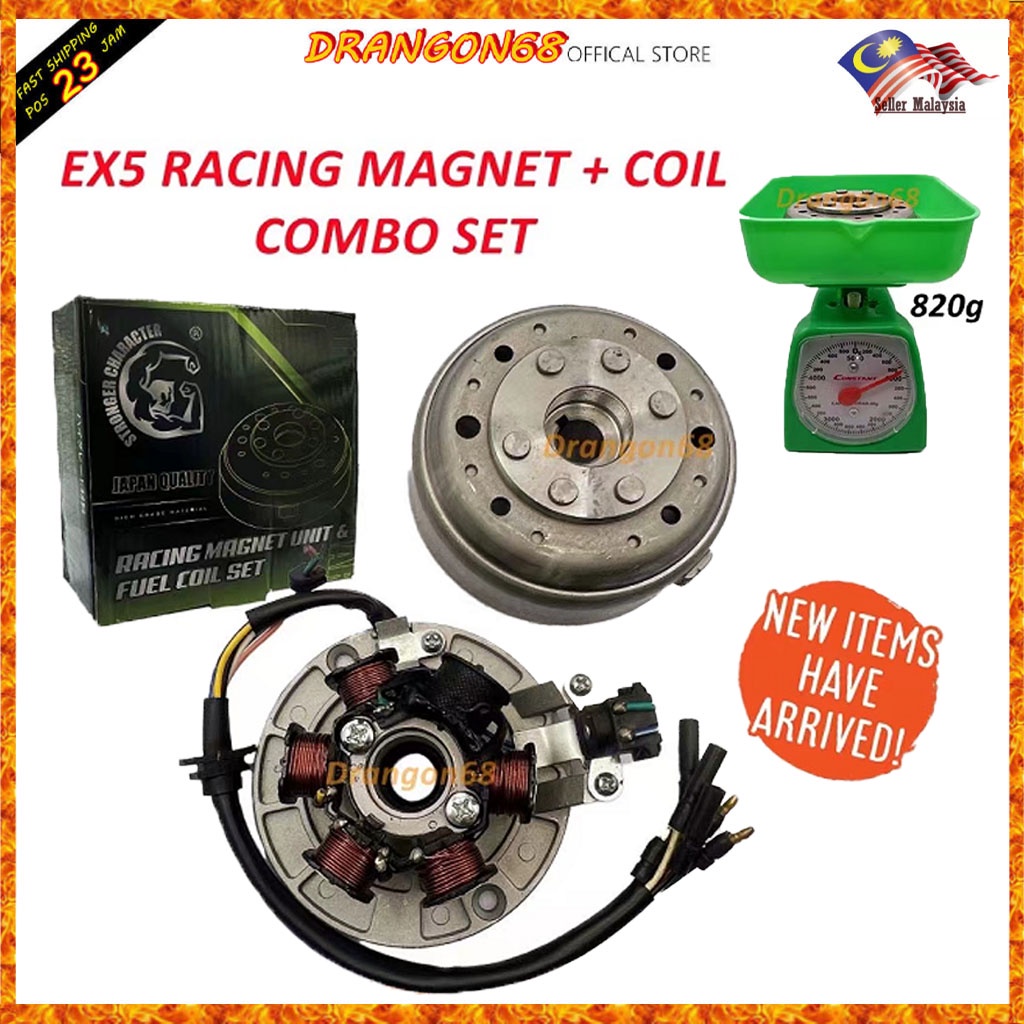 EX5 HIGH POWER RACING MAGNET COIL SET MAGNETO STRONGER CHARACTER COIL ...