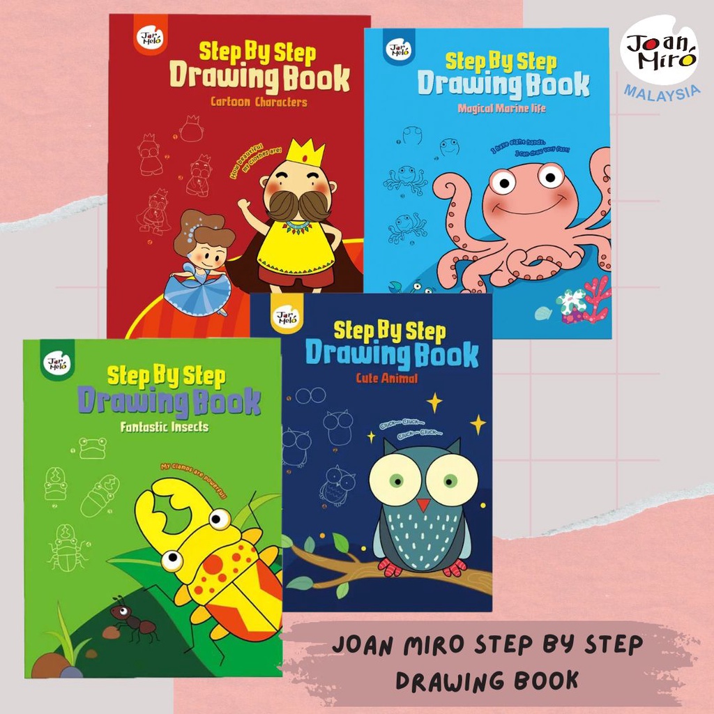 JM27 Joan Miro Step by step drawing book - Cartoon characters/Cute ...