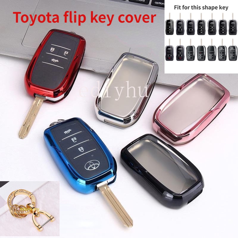 Toyota flip key TPU Car Key Case Cover For Toyota yaris Corolla 2020 ...