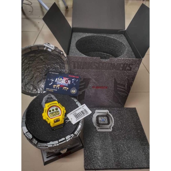 Casio G SHOCK 2022 x "TRANSFORMERS SET "BUMBLEBEE" Limited Edition ...
