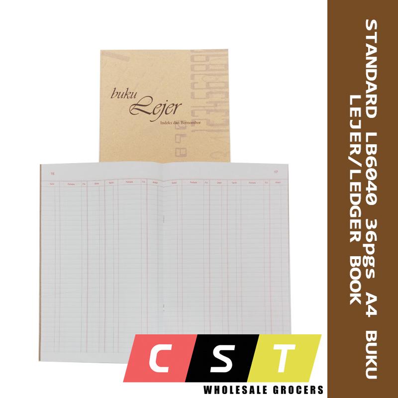 STANDARD LB6040 36pgs A4 Ledger Book/Buku Lejer | Shopee Malaysia