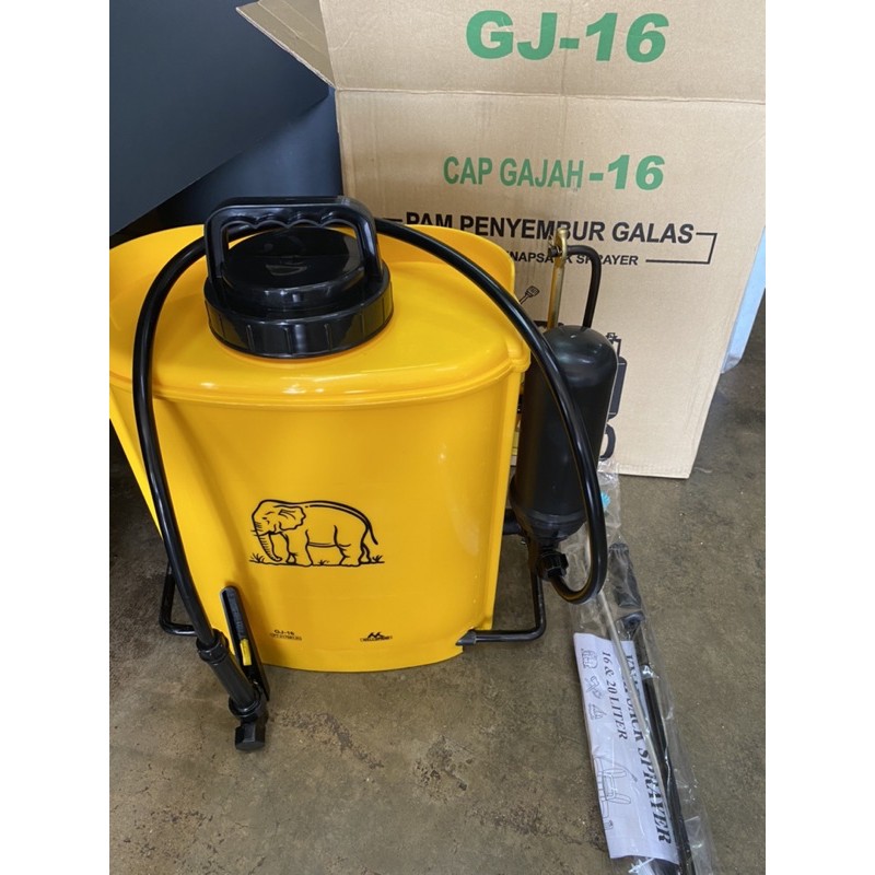 Pump racun / Cap Gajah Manual Pam / Plastic Knapsack Sprayer ...