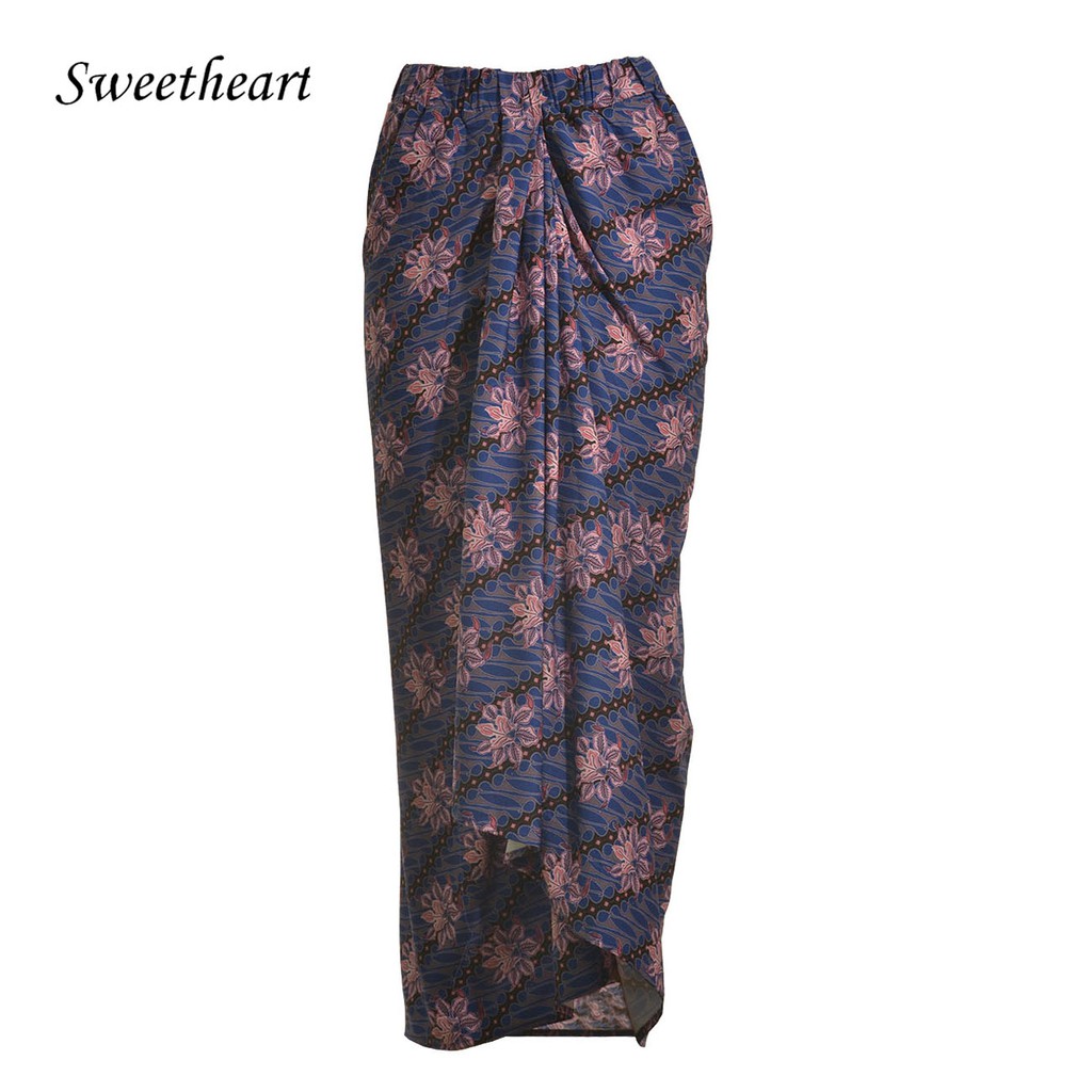 Batik Stretch Pario Skirt ( Kain Pario Batik Bergetah ) | Shopee Malaysia