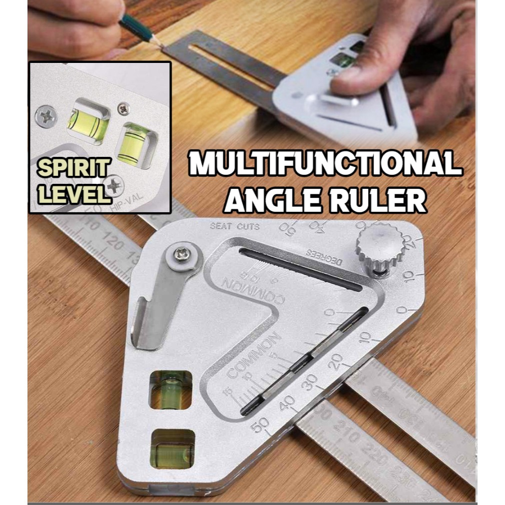 Sesiku L Square Multifunctional Woodworking Triangle Ruler Multi Angle ...