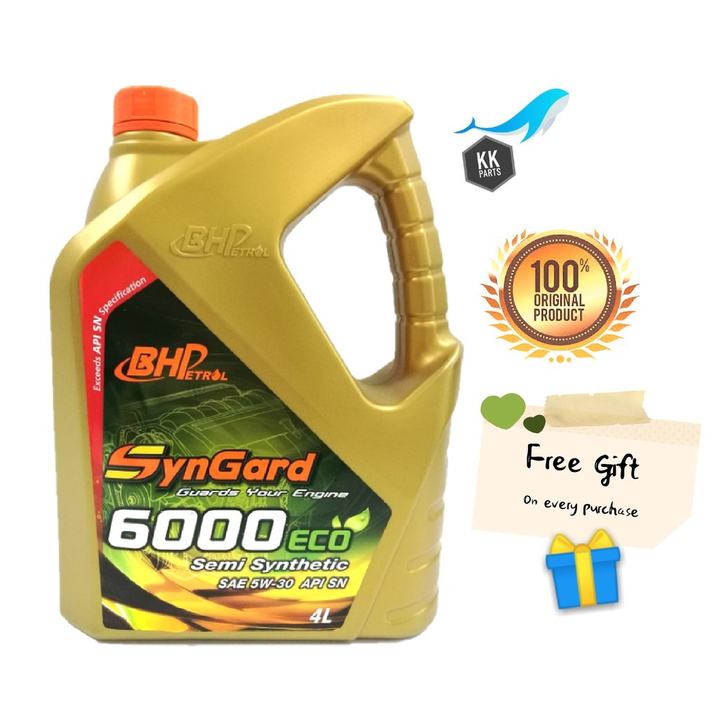 Engine oil/ bhp syngard 6000 eco 5w30 semi synthetic sn engine oil ...