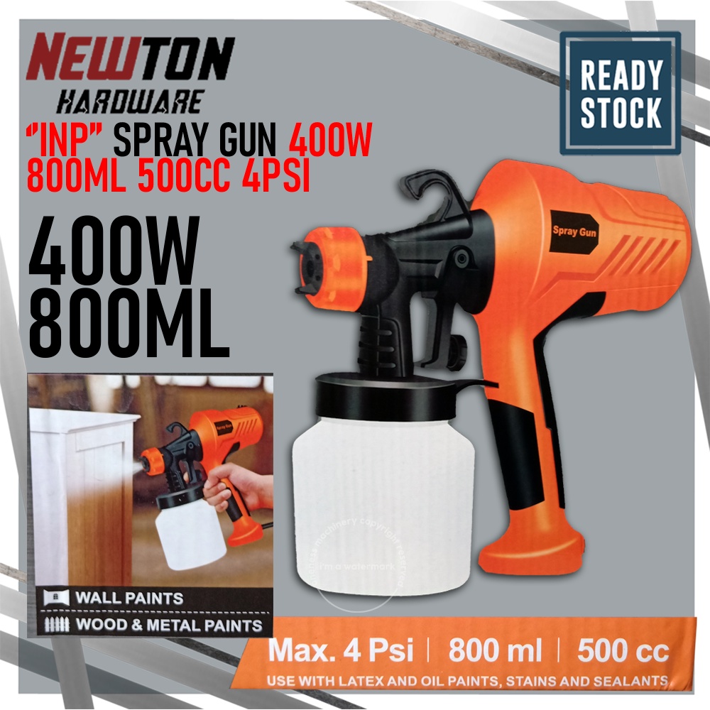 INP SPRAY GUN - 400W / 800ML / 500CC /4PSI | Shopee Malaysia