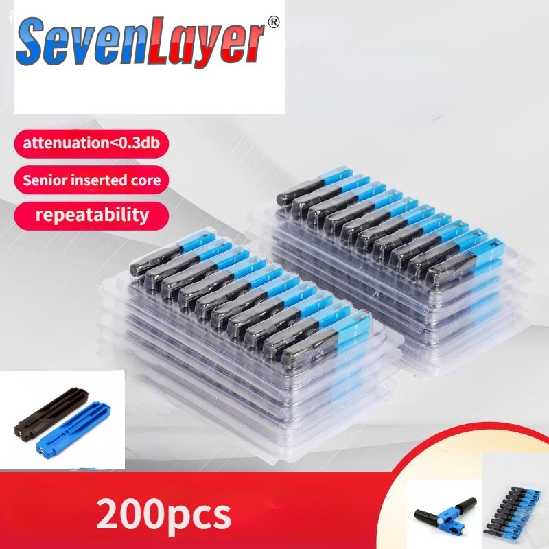 100pcs Fiber Optic Quick Fast Connector Adapter For FTTH SC upc optical ...