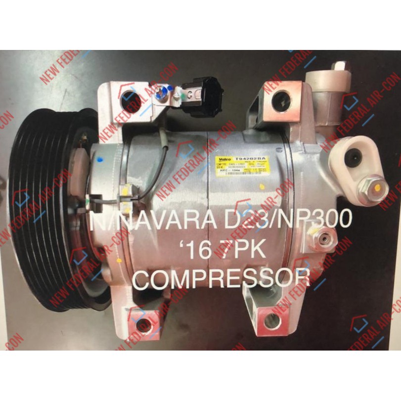 (ORIGINAL) VALEO NISSAN NAVARA YEAR 2016 D23 / NP300 7PK COMPRESSOR - 815480 | Shopee Malaysia