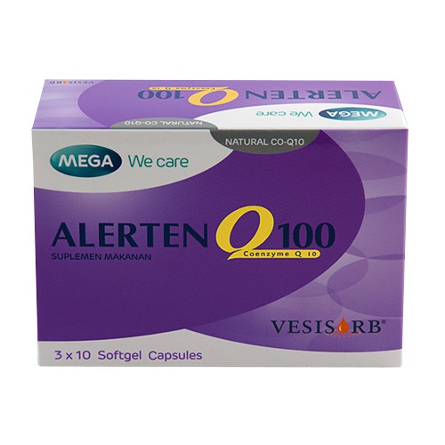 MEGA We Care Alerten Q100 Coenzyme Q10 (3 x 10's) | Shopee Malaysia