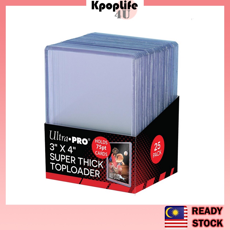 Toploader Ultra PRO High Quality 35PT/75PT 3x4 Super Thick Toploader ...