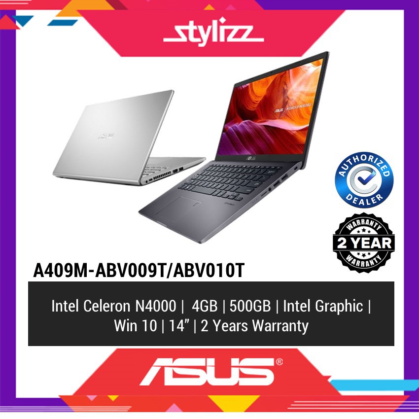 Asus Vivobook A409M-ABV009T/ A409M-ABV010T 14" Laptop (Celeron N4000 ...