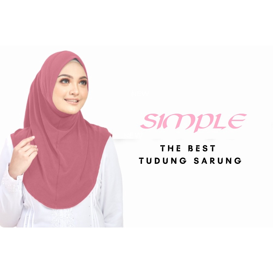 NEW Tudung Sarung SIMPLE Moss Crepe | Shopee Malaysia