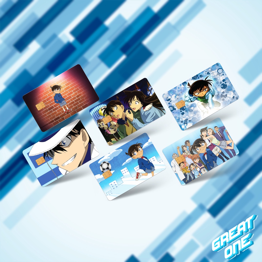 Detective Conan Anime ATM Bank Sticker Card Cover Access Touch n Go ...
