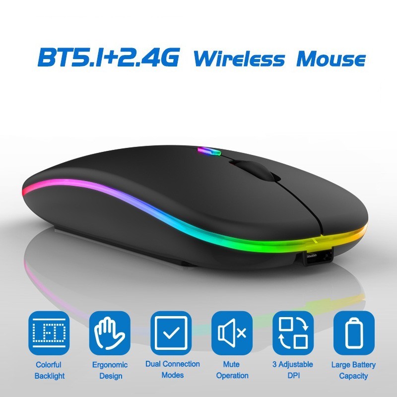 Ready Stock!!! Wireless Mouse 2.4Ghz Receiver Optical and DUAL MODE ...