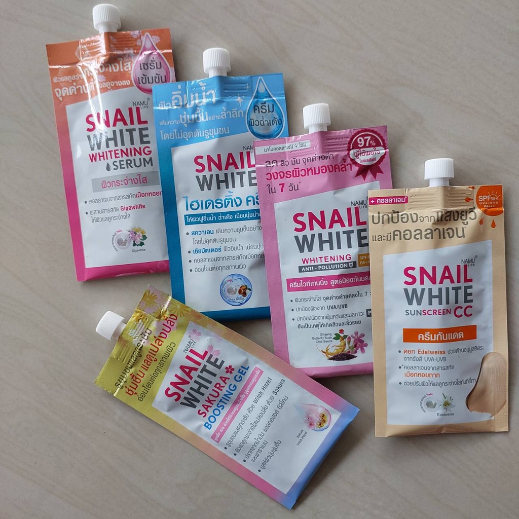 Namu Life SnailWhite Sachet Series.. Completed For All Skin Type ...