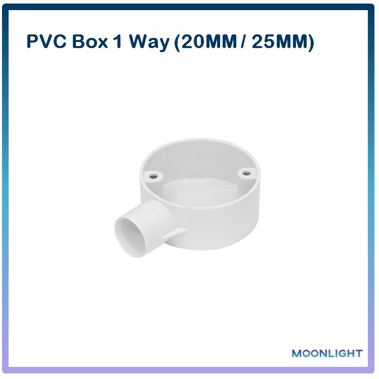 PVC End Box 1 Way for Conduit PVC Pipe Fitting (20MM / 25MM) | Shopee ...