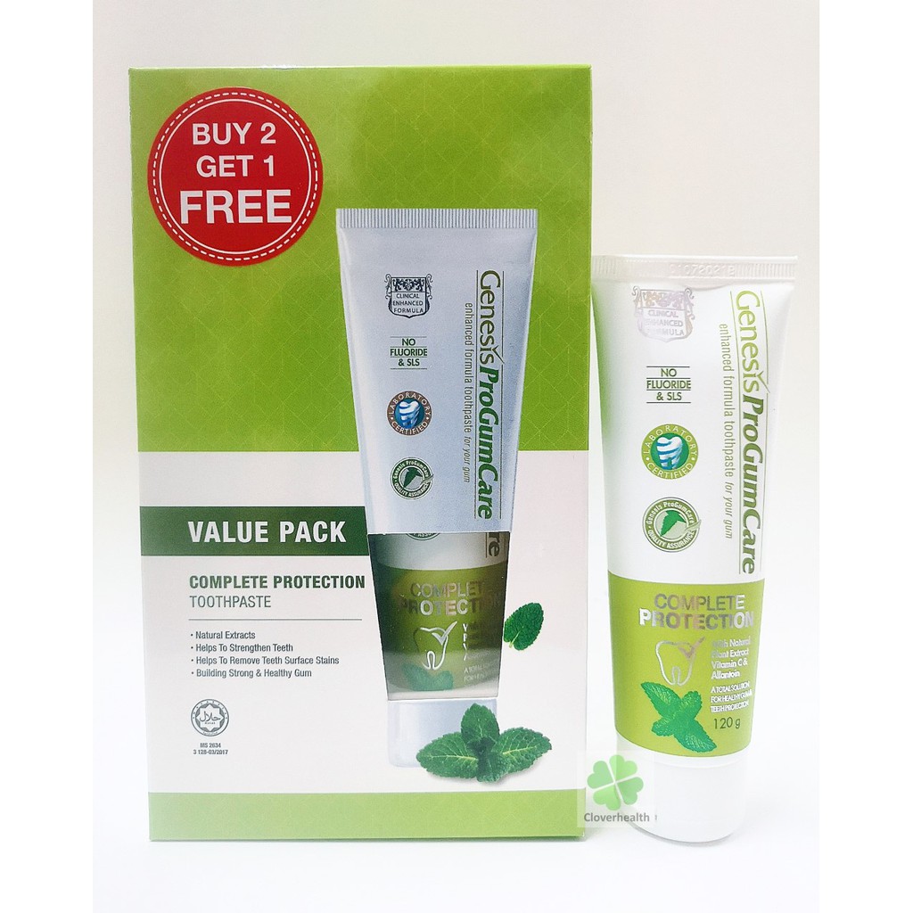 Genesis Pro Gum Care Complete Protection Toothpaste 120g/ 3x120g Offer ...