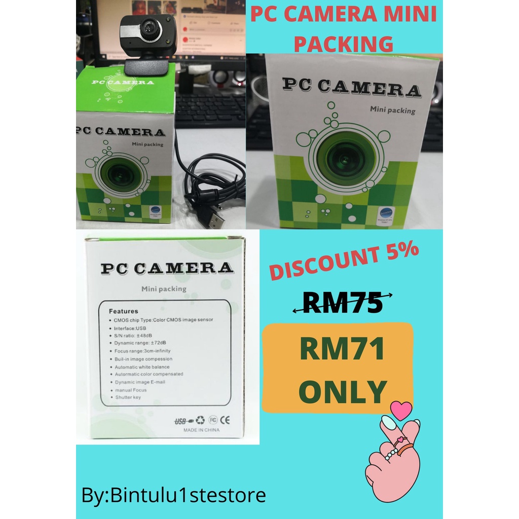 PC CAMERA (MINI PACKING) | Shopee Malaysia