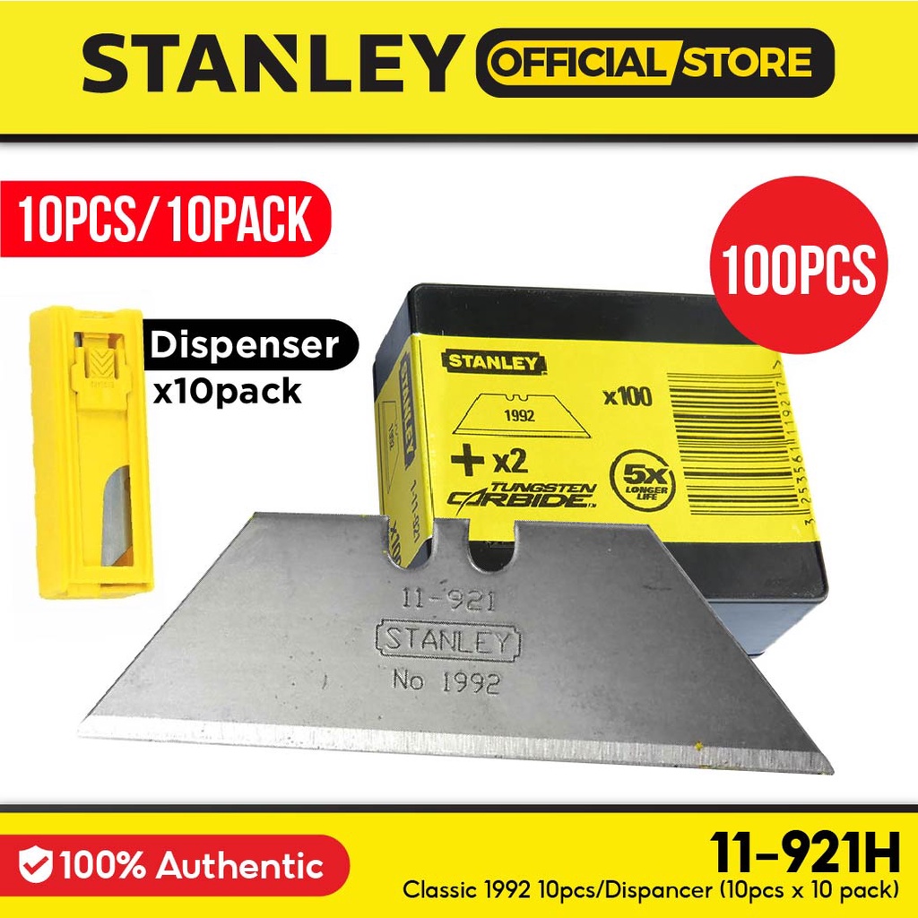 Stanley Classic 11921H Classic 1992 Heavy Duty Utility Cutter Blade ...