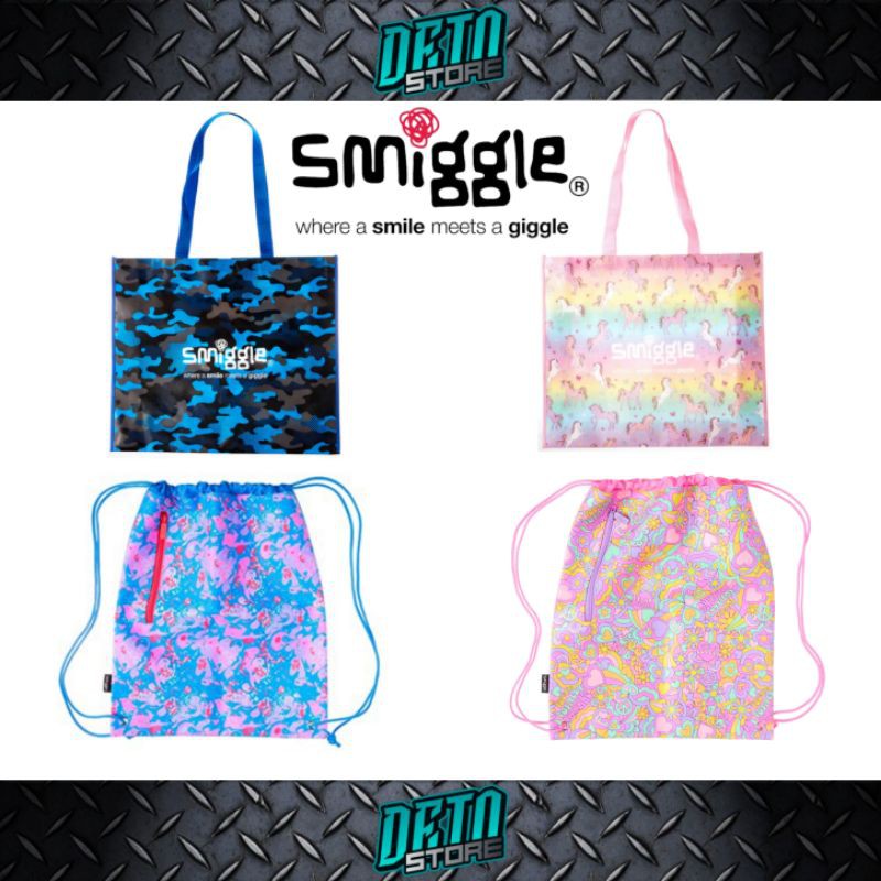 🔥SMIGGLE 💯ORIGINAL 🇲🇾 READY STOCK REUSABLE BAG AND DRAWSTRING BAG🔥 ...