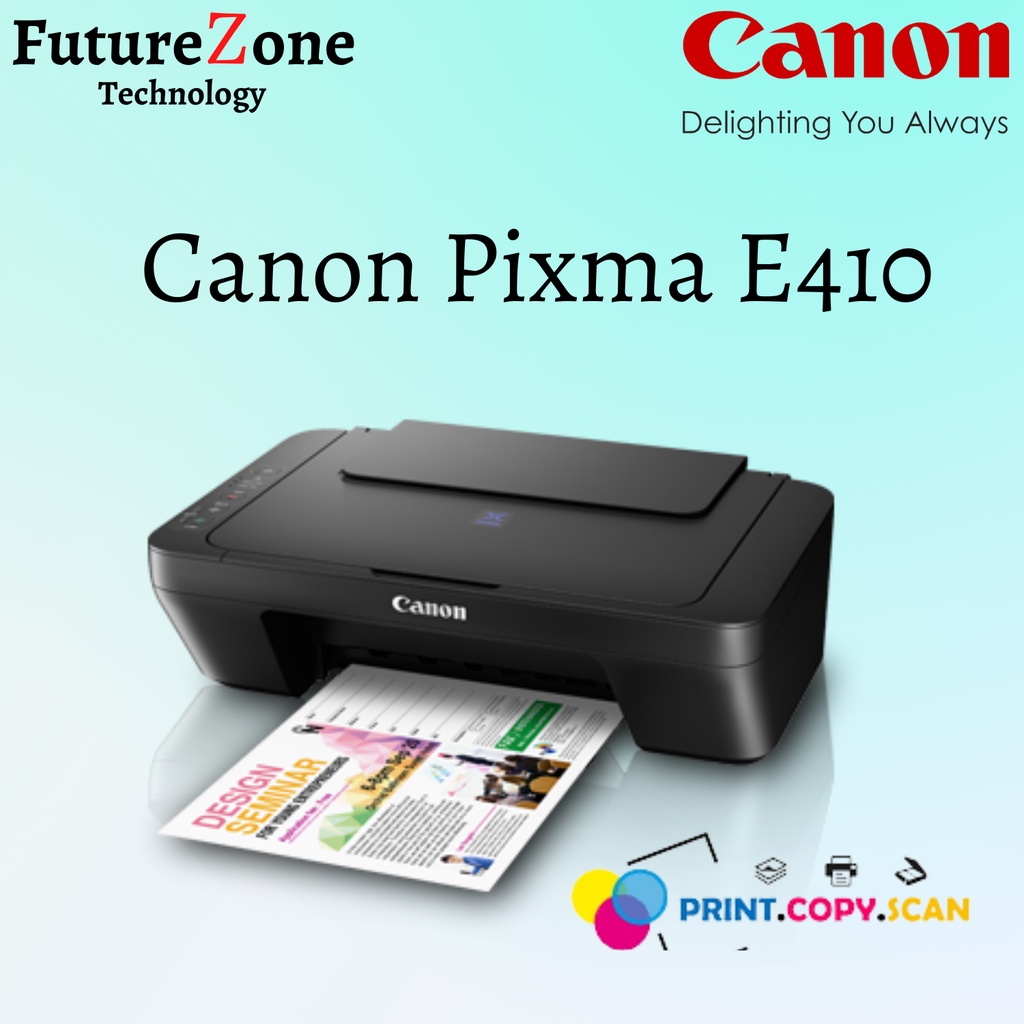 Canon Pixma E410 3 in 1 Printer (Print , Scan , Copy) | Shopee Malaysia