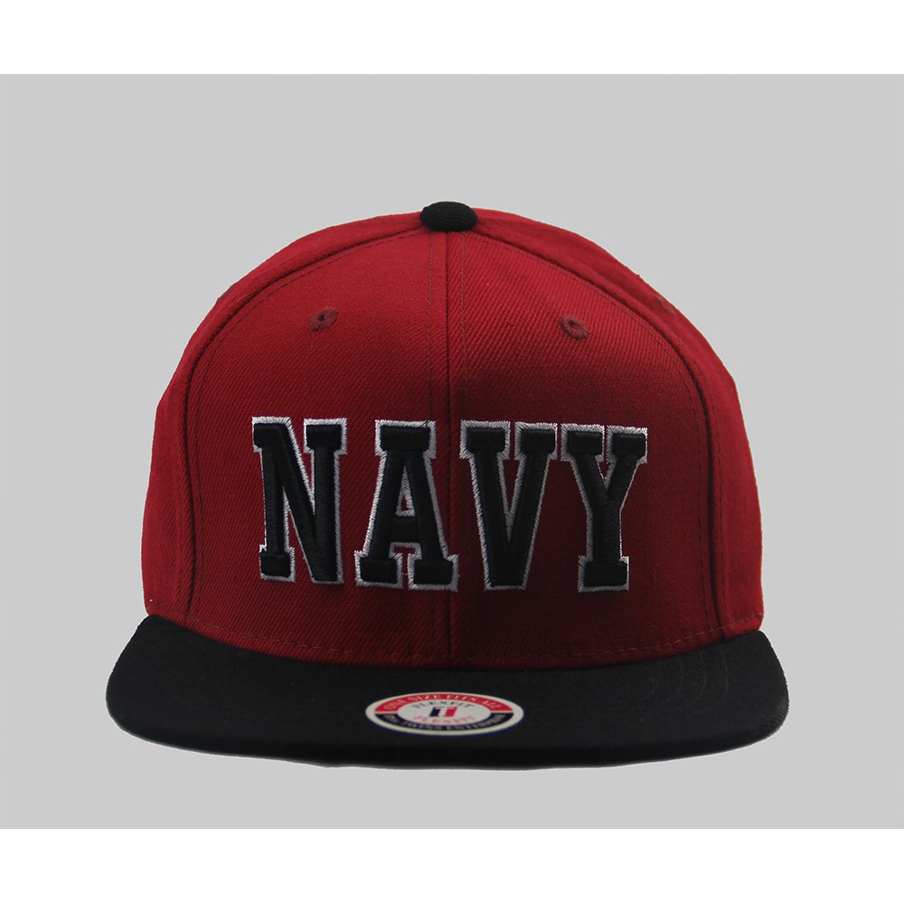 Navy Logo Snapback Cap | Shopee Malaysia