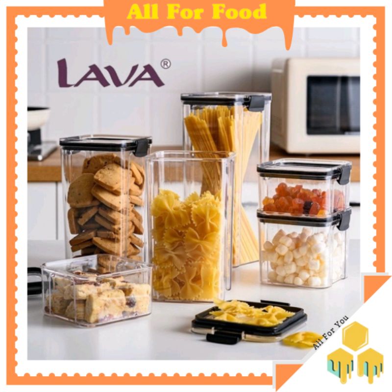 LAVA Mooca Canister Air Tight & Stackable Multipurpose Container Balang ...