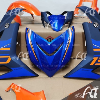 Coverset Y15 V1 V2 Exciter 2021 Raptor Blue Matte Blue Orange Ysuku ...