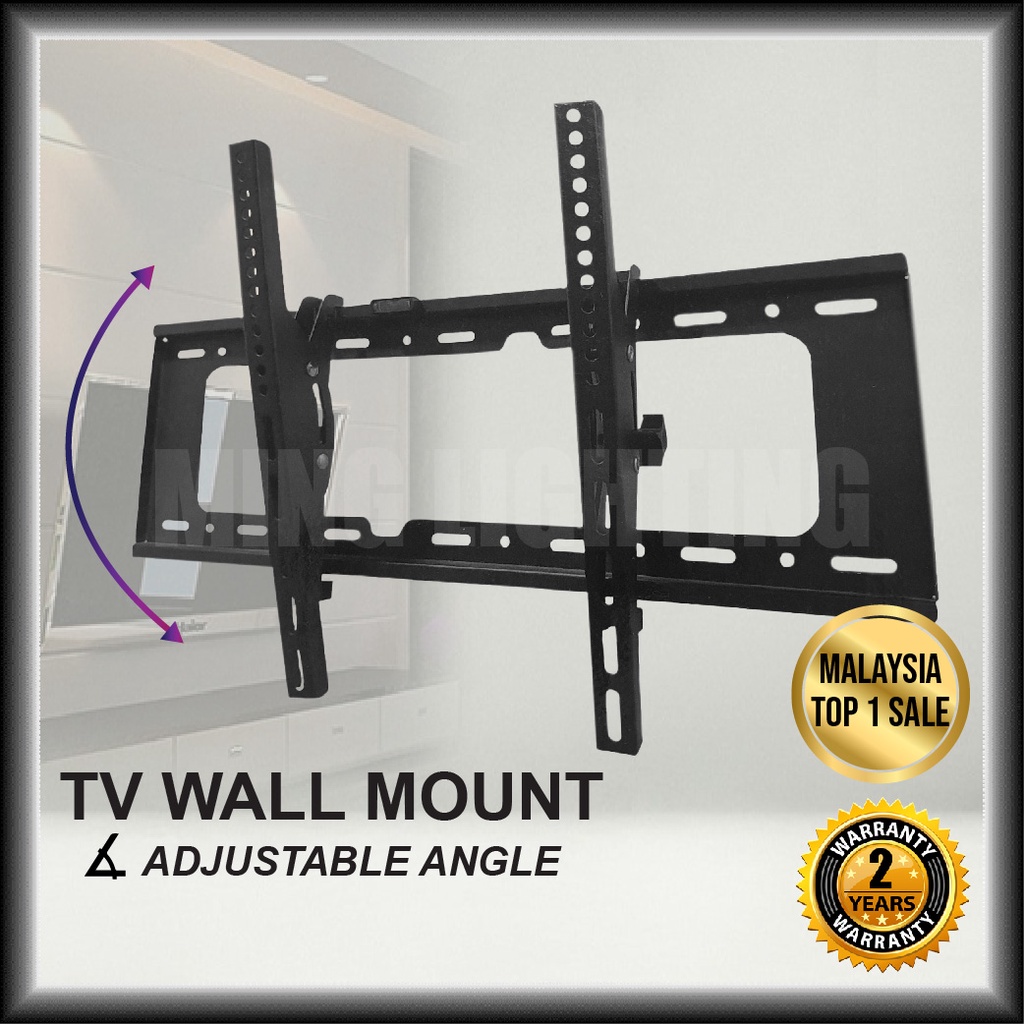Universal TV Bracket Set LED LCD Plasma Wall Mounted Adjustable Fix ...
