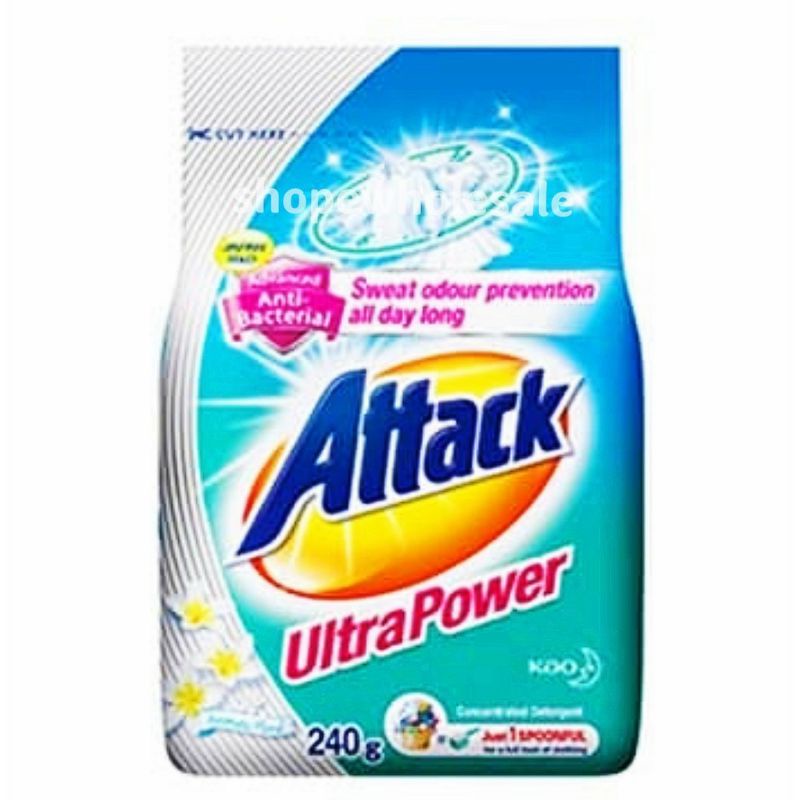 ATTACK Detergent Powder 240g | Shopee Malaysia