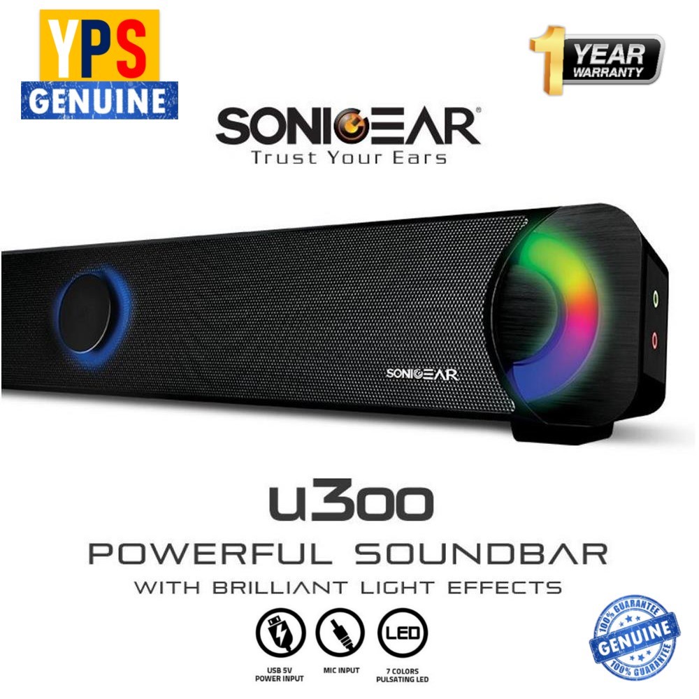 SonicGear U300 | Powerful Sound Bar Speakers with Brilliant Light ...