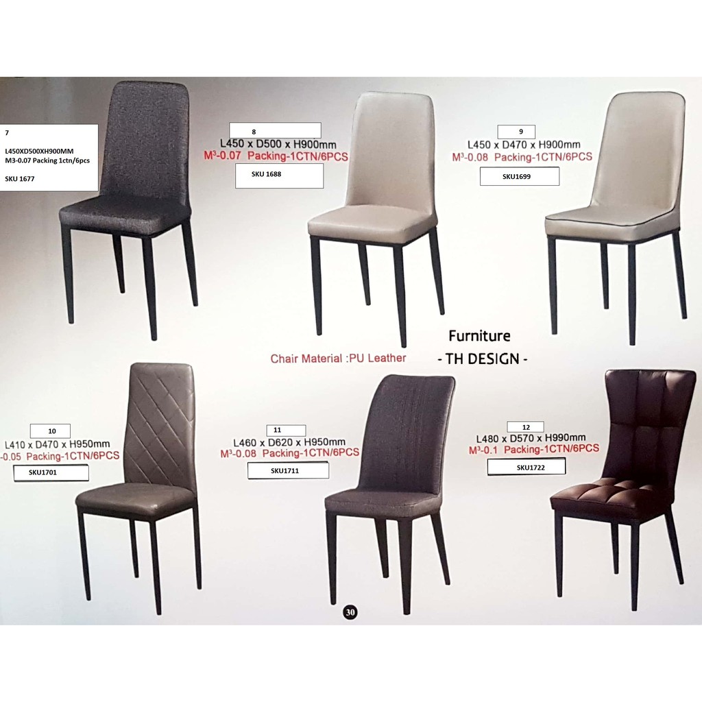 Dining Chairs Kerusi Meja Makan | Shopee Malaysia