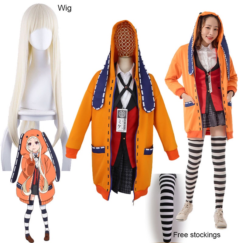 Runa Yomozuki Runa Cosplay Costume Anime Kakegurui Compulsive Gambler ...