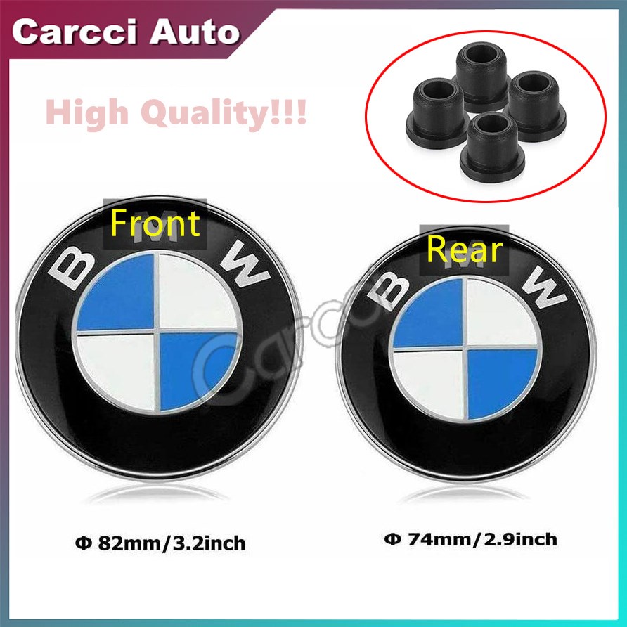 82mm 74mm BMW Emblem Badge Front Rear Trunk Logo Replacement for Bmw ...
