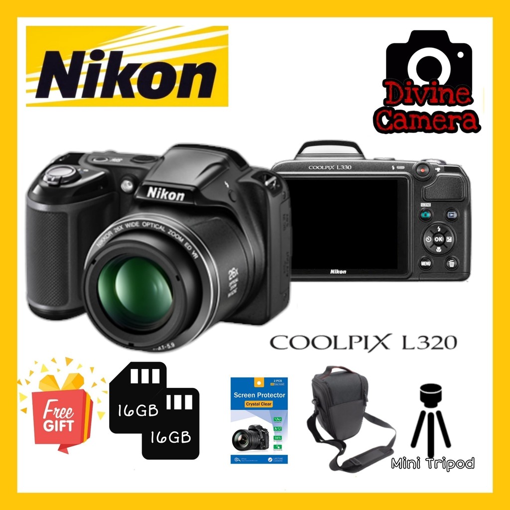 NIkon Coolpix L320 SLR-Like Digital Point & Shoot Cameras | Shopee Malaysia