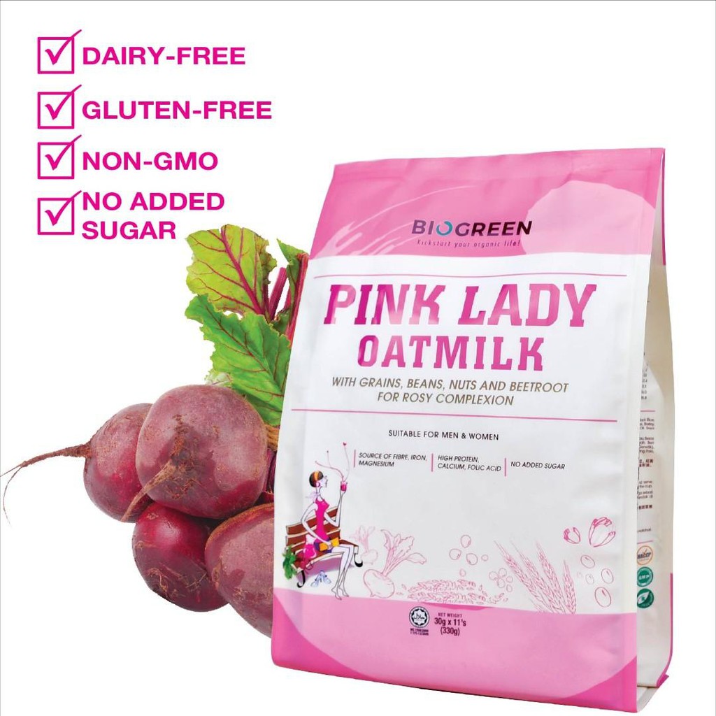 Biogreen Pink Lady Oatmilk Sachet Pack | BeeCost